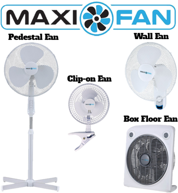 Download Maxifan Air Movement - Hydrofarm 6" Table Fan - Full Size PNG ...