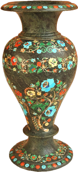 Download Beautiful Gorara Marble Inlaid Flower Vase - Vase - Full Size ...