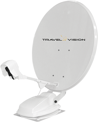 Download Installed Clamshell Satellite Dish - Travel Vision - Full Size ...
