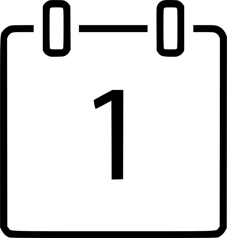 Download Calendar Number Date - Appointment Icon White Png - Full Size ...