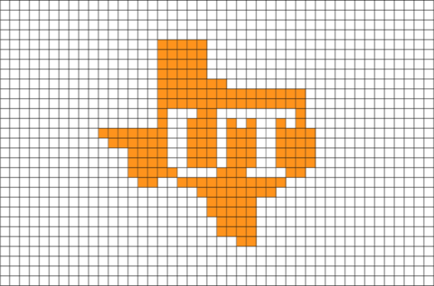 Download University Of Texas Dallas Logo Pixel Art - Starfish Perler ...