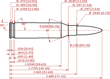 Download 260 Remington Schematic - 6.5 Creedmoor Saami - Full Size PNG ...