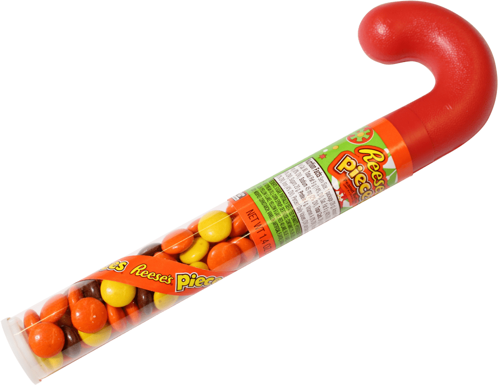 Download Transparent Reeses Pieces Candy Cane Oz Hangry Kits Png Reeses ...