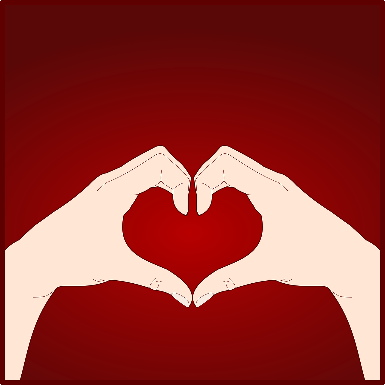 Download Heart Hands Gestures - Gif Love - Full Size PNG Image - PNGkit