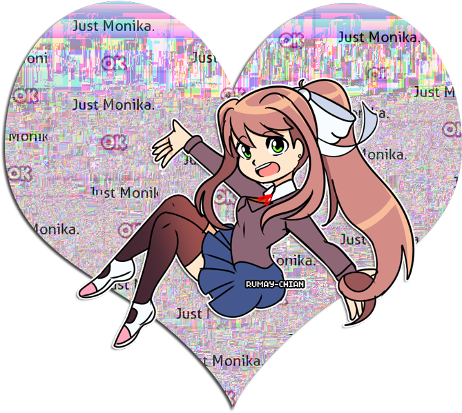 Download 3 Jan - Monika Chibi - Full Size PNG Image - PNGkit