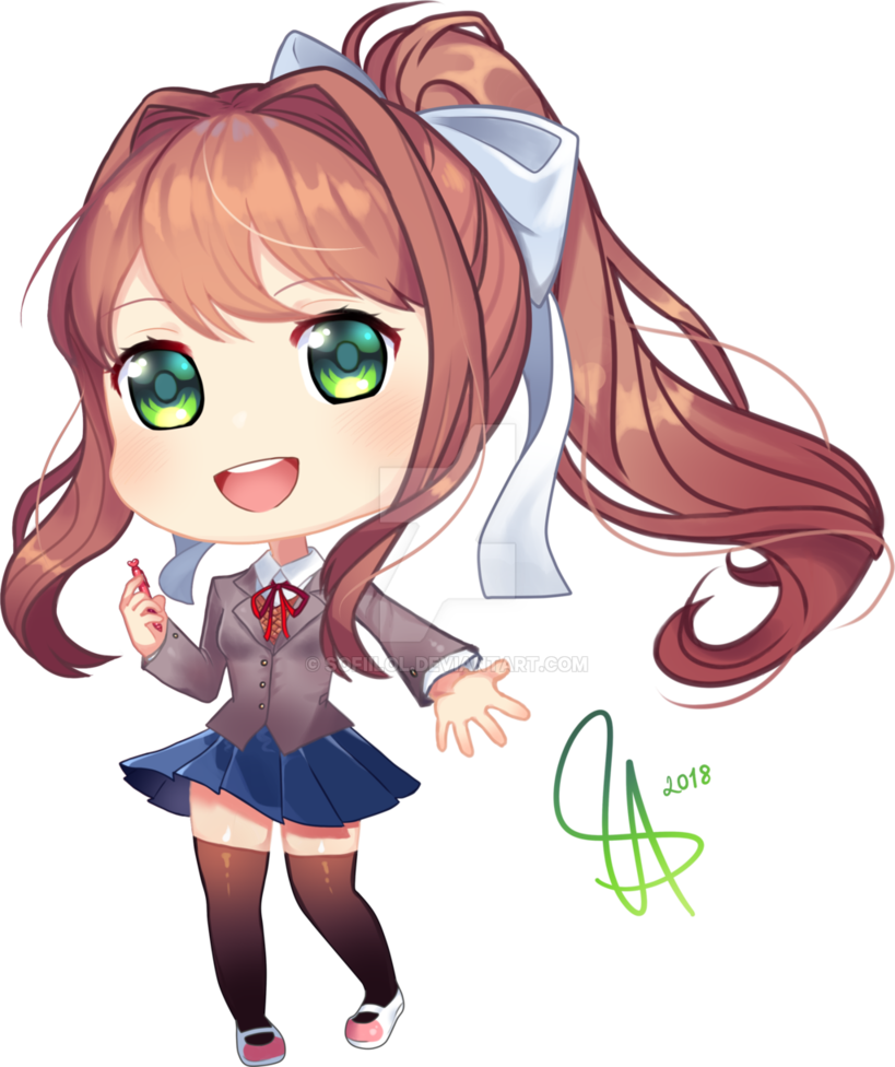 Download The Pinnacle Of Chibi Monika Has Been Achieved Ddlc - Chibi ...