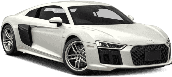 Download Transparent New 2018 Audi R8 Coupe V10 Plus - Audi R8 White ...