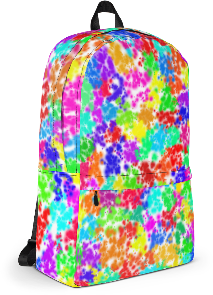 Download Color Splat Backpack - Backpack - Full Size PNG Image - PNGkit