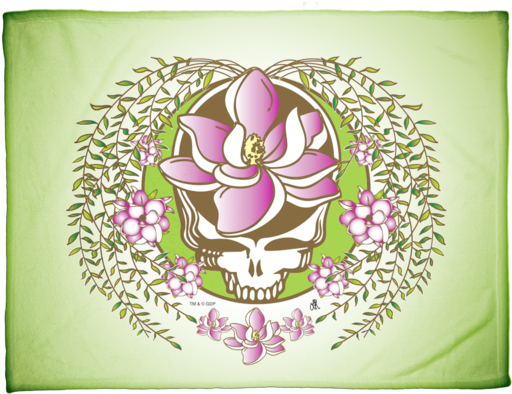 Download Grateful Dead Green Sugar Magnolia Stealie Coral Fleece ...