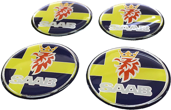 Download Transparent Saab Sweden Wheel Centres - Logo Saab Sweden - PNGkit