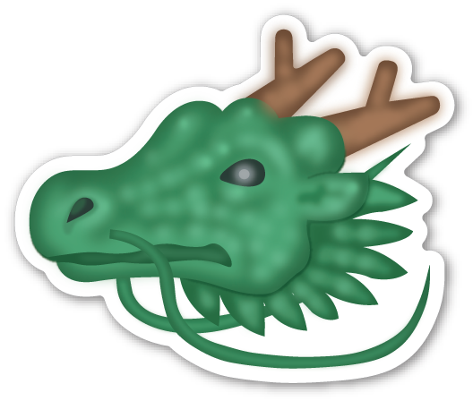 Download Transparent Dragon Face - Like Emoji Png Green - PNGkit