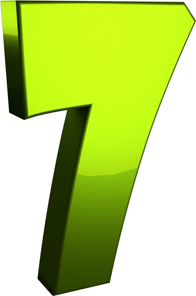 Download 3d Seven 7 Number Png - 7 3d Png - Full Size PNG Image - PNGkit