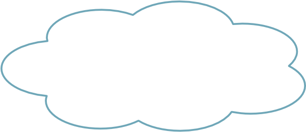 Download Blue Thought Cloud Thin Svg Clip Arts 600 X 326 Px - Full Size ...