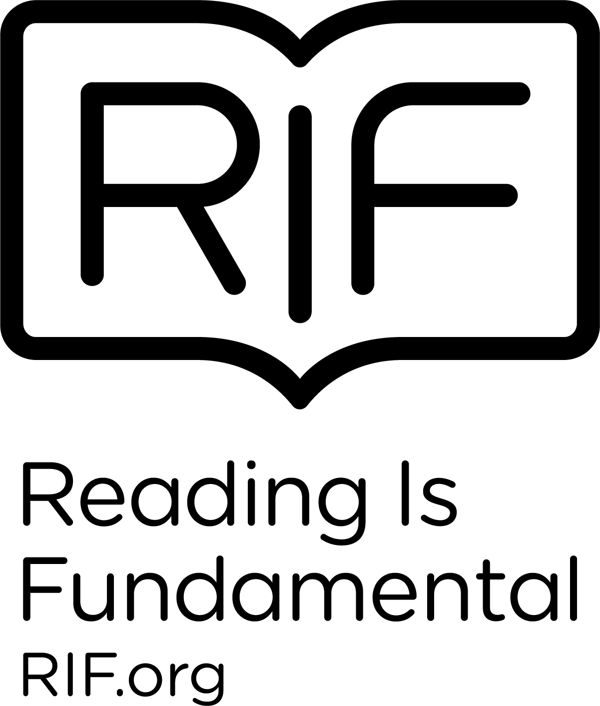 Download Rif Logo Vertical Black - Reading Is Fundamental Logo - Full ...
