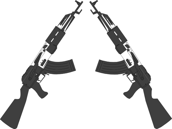 Download Crossed Rifles Png - Guns Crossed Transparent Background ...