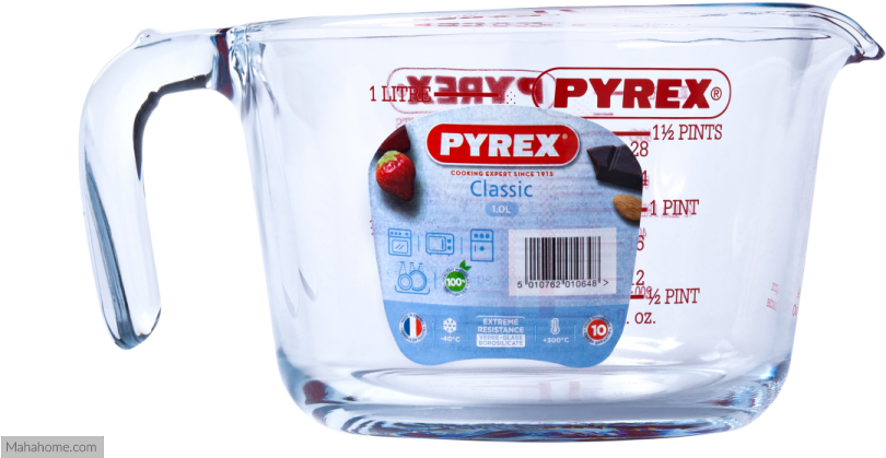 Download Pyrex Set Of Three Measuring Jug Set - Pyrex - Full Size PNG ...