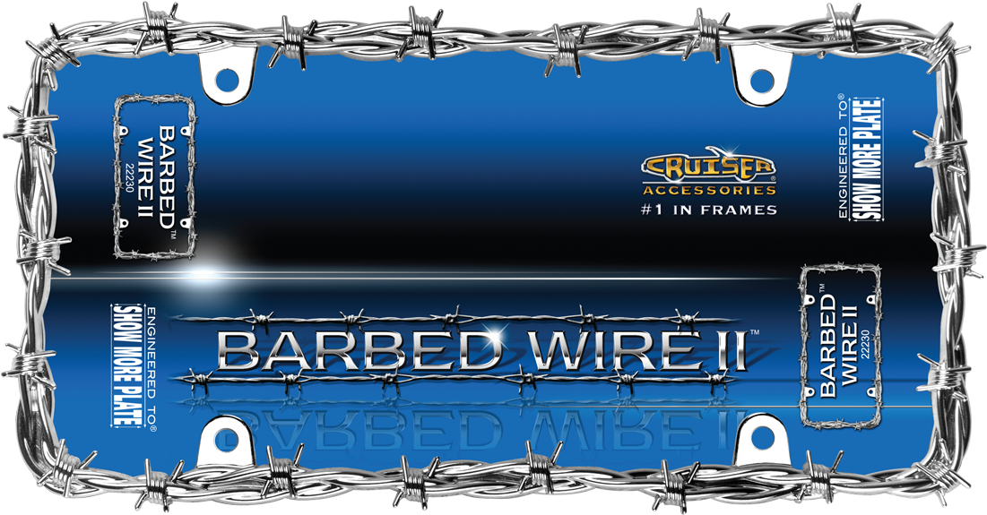 Download Barbed Wire Ii, Chrome - Barbed Wire Chrome Metal License ...