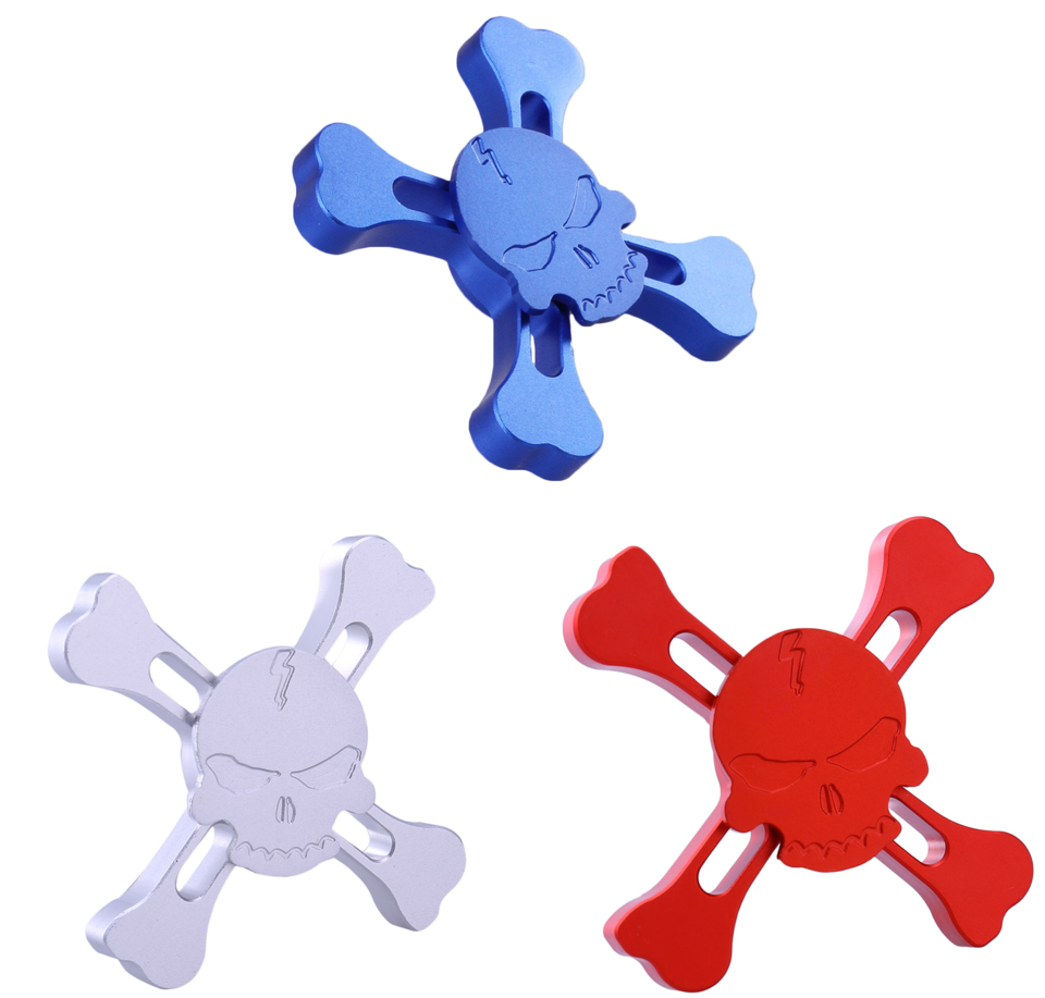 Download Pirate Skull & Crossbones Fidget Spinner - Blue Skulls And ...