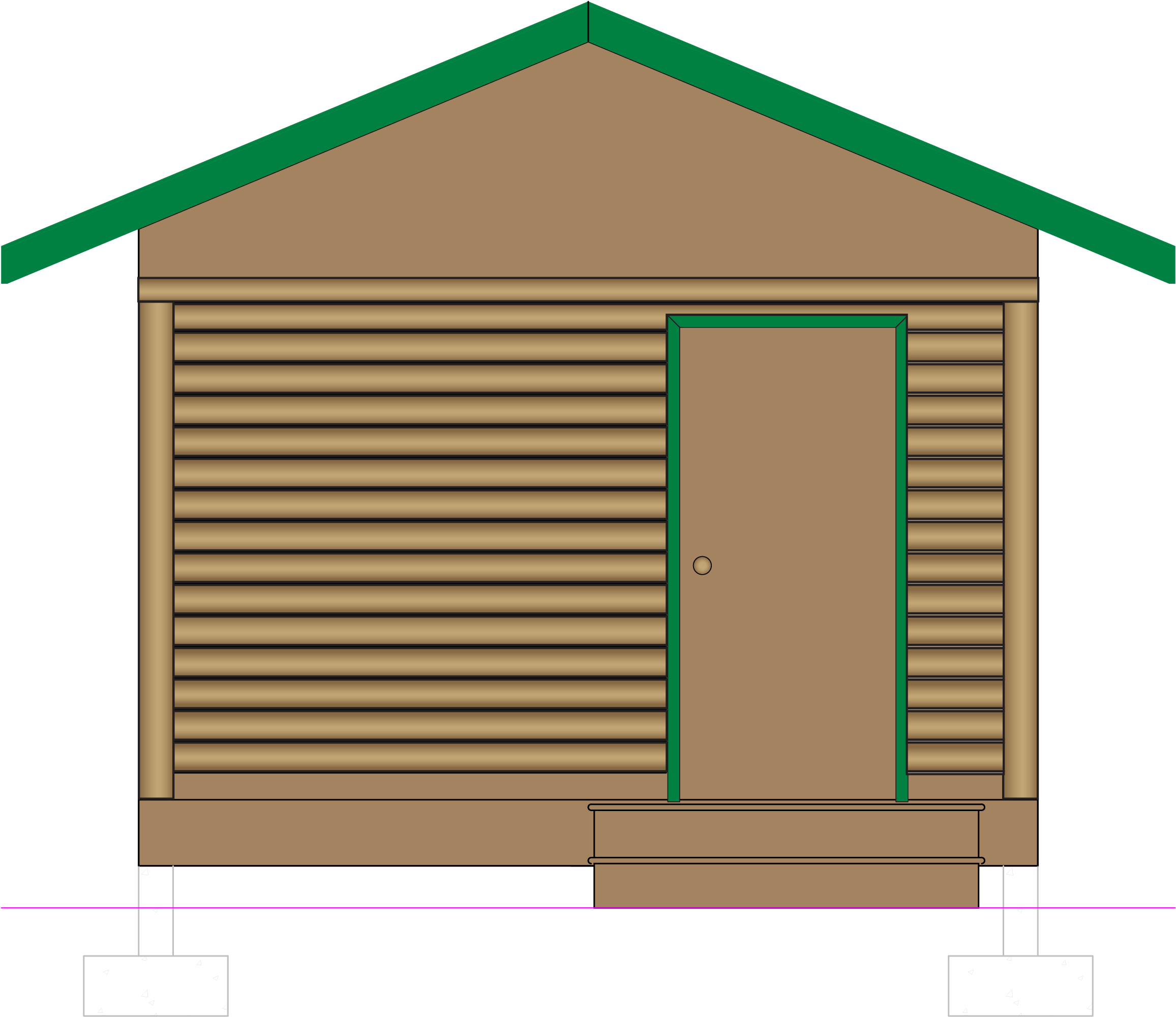 Download Crescent Moon Log Cabin Front View - Shed - Full Size PNG ...