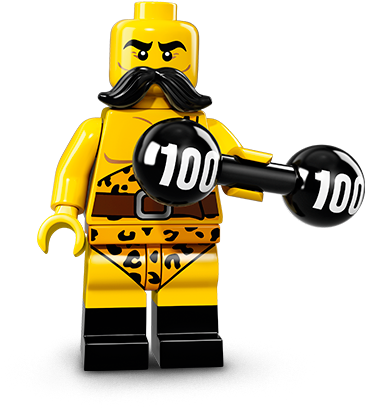 Download Lego Series 17 Strong Man Minifigure [loose] - Full Size PNG ...