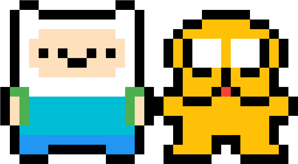 Download Finn And Jake - Pixel Art Jake Png - Full Size PNG Image - PNGkit