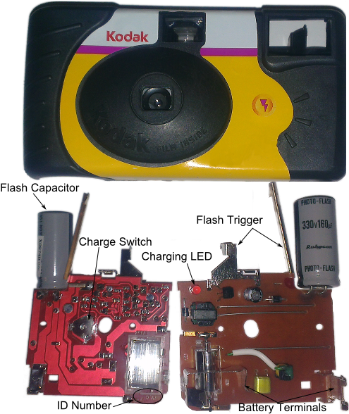 Download Red Kodak Flash Circuit - Kodak Disposable Camera Parts - Full ...