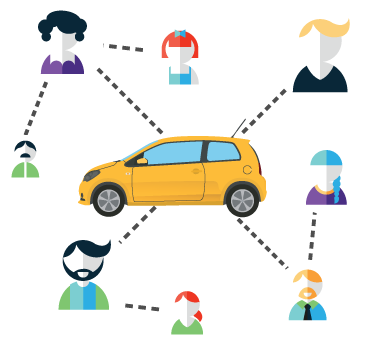 Download Car Sharing Users, Network - Carsharing Png - Full Size PNG ...