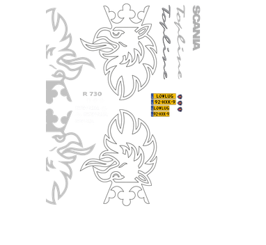 Download Scania R730 - Calligraphy - Full Size PNG Image - PNGkit