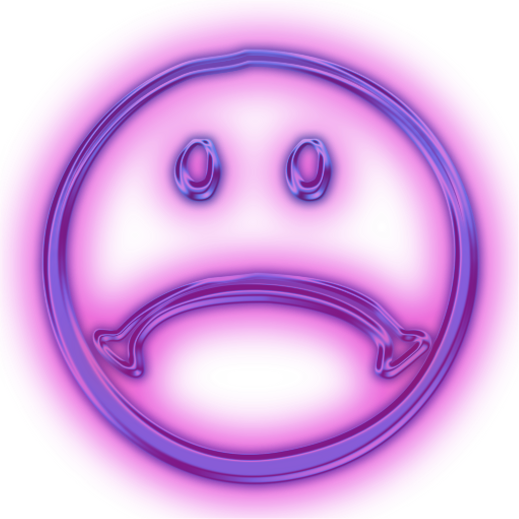 Purple Sad Face
