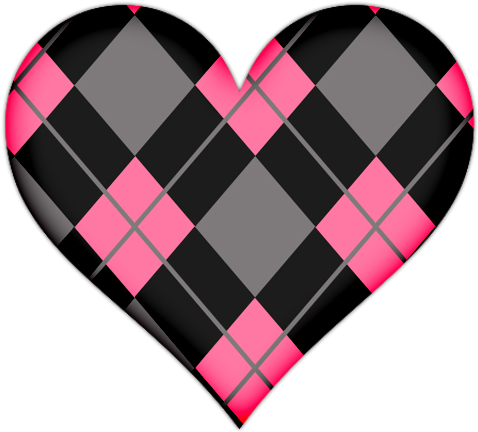Download Heart Clipart Plaid - Checkered Heart Clipart - Full Size PNG ...