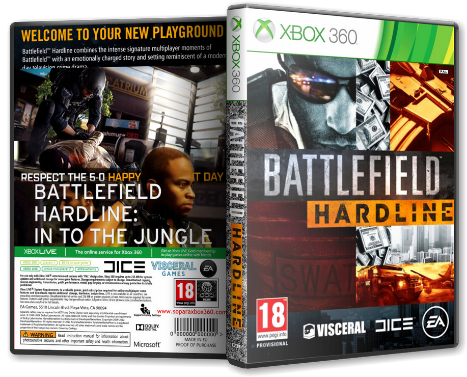 Download Battlefield Hardline Cover Xbox - Full Size PNG Image - PNGkit