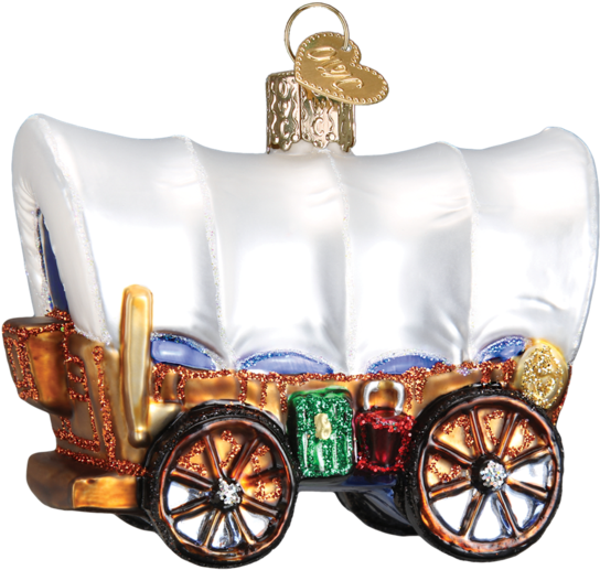 Download Old West Covered Wagon Ornament - Old World Christmas Pacific ...