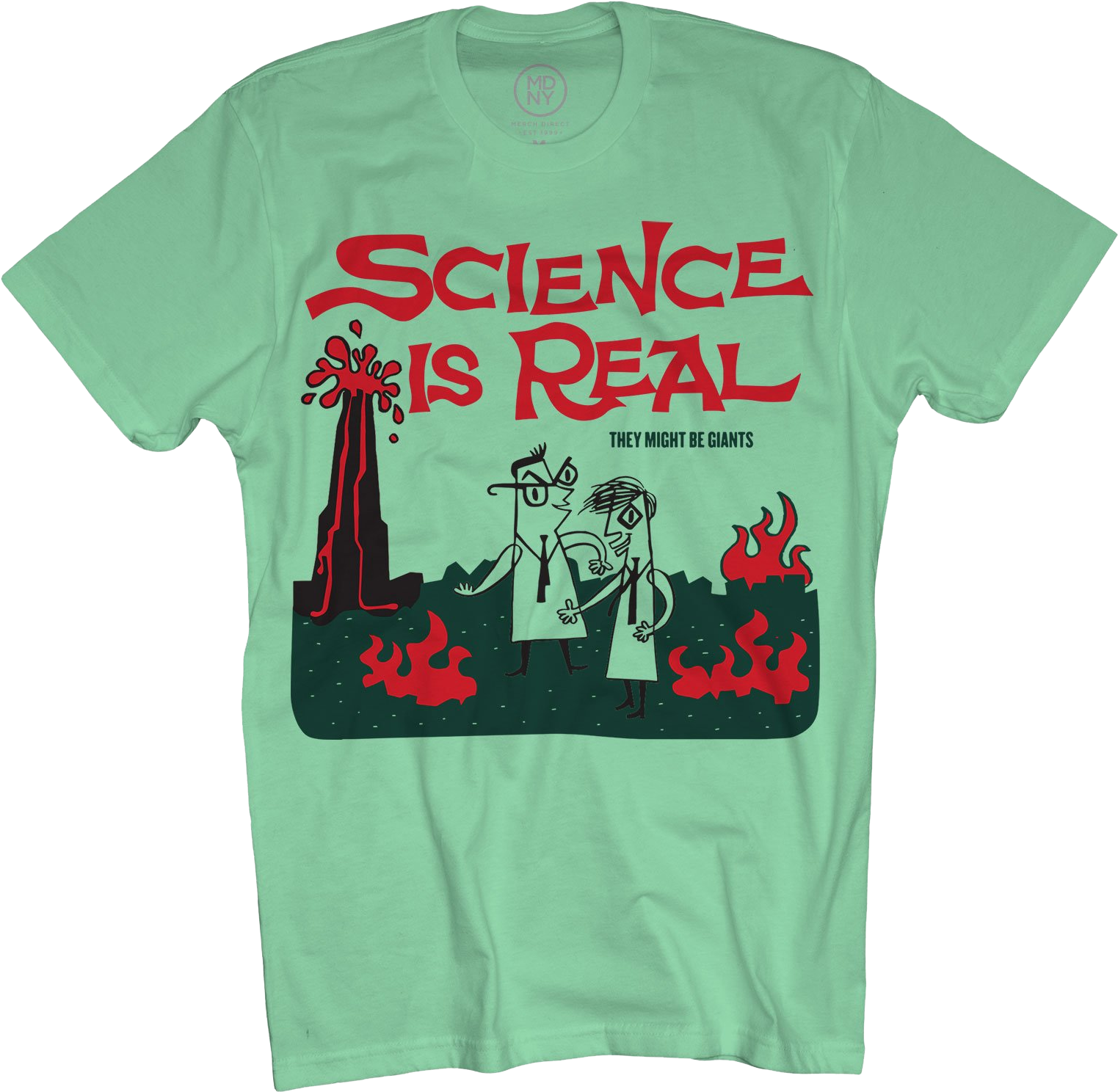Download Science Is Real Mint T-shirt - Science Is Real Tmbg Shirt ...
