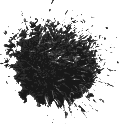 Download Spatter - Monochrome - Full Size PNG Image - PNGkit