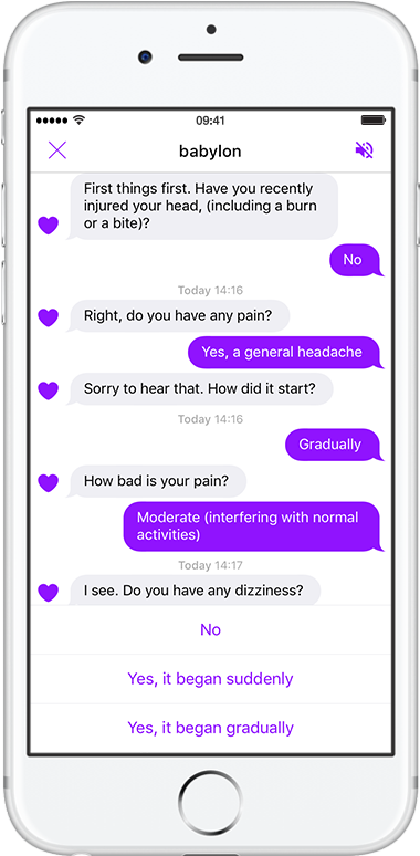 Download Babylon Health, The U - Babylon App Bot - Full Size PNG Image ...