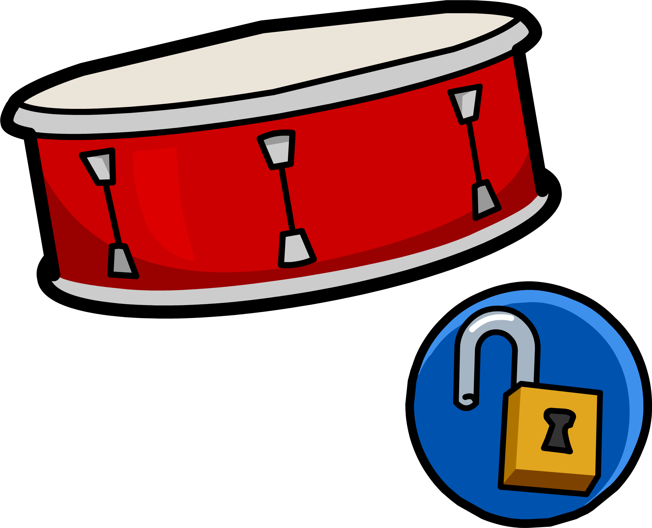 Download Snare Drum Unlockable Clothing Icon Id - Club Penguin Mp3000 ...