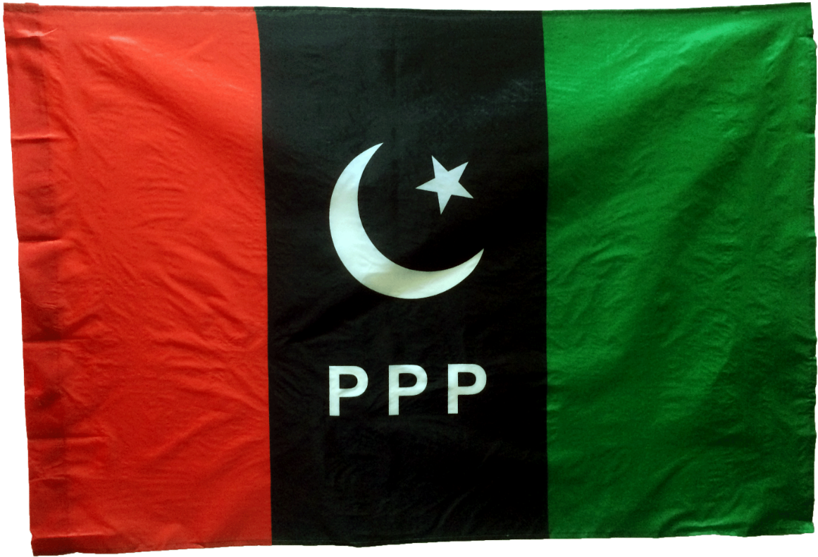 Download Ppp Flag 3 Sizes Chinese Fabric - Pakistan Peoples Party Flag ...