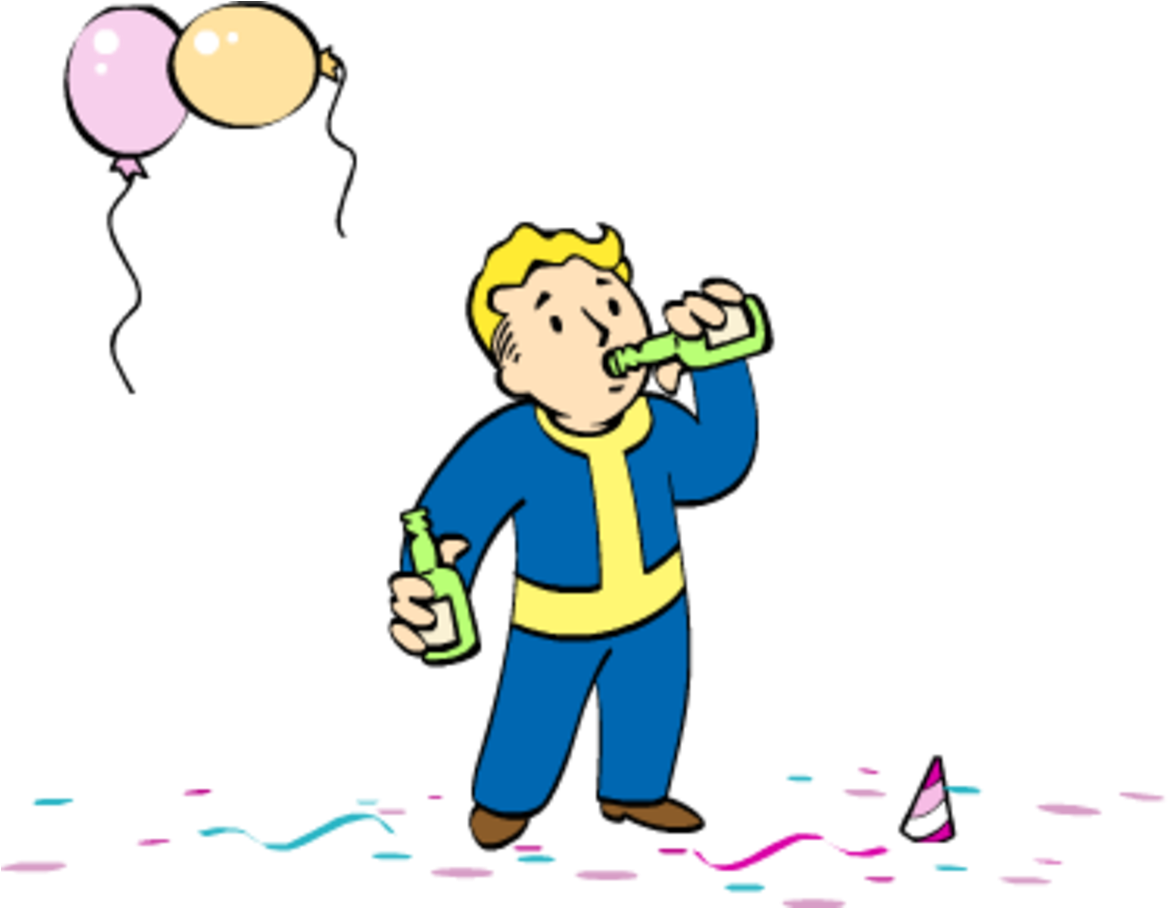 Download Fallout Vault Boy New Year - Full Size PNG Image - PNGkit