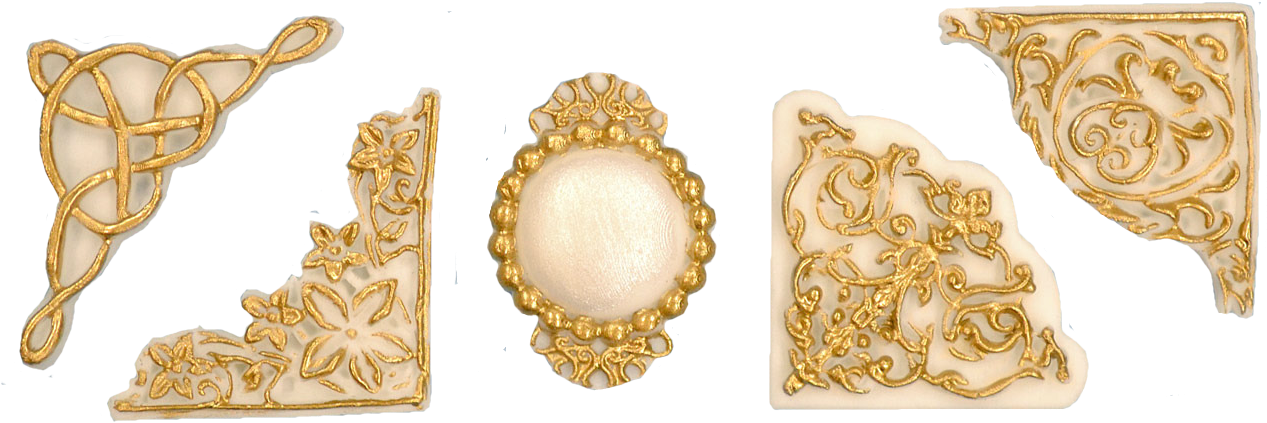 Download Decorative Corner Transparent Gold - Full Size PNG Image - PNGkit