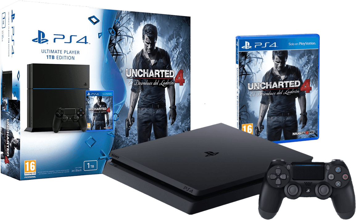 Download Consola Playstation 4 Slim Sony Ps4 500gb Juego Uncharted ...