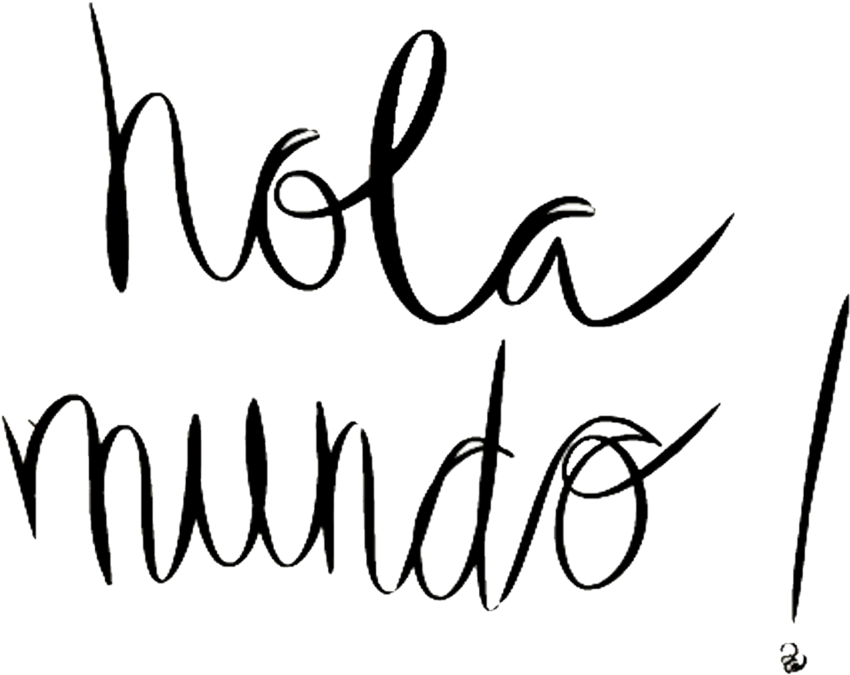 Download Hola-mundo - Calligraphy - Full Size PNG Image - PNGkit
