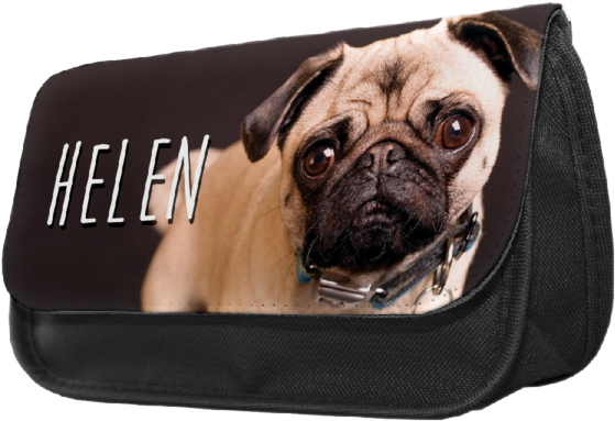 Download Personalised Golden Retriever Pup Pencil Make Up Case ...