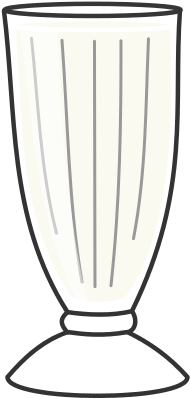 Download 200 - 400 Ml - Milkshake Glass Png - Full Size PNG Image - PNGkit