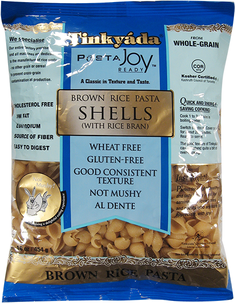 Download Tinkyada Brown Rice Pasta Shells With Rice Bran Bag-16 ...