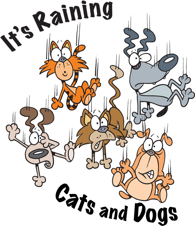 Download Raining Cats And Dogs Clipart - Raining Cats And Dogs - Full ...