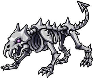 Download Gear-skeleton Dog Render - Skeleton Dog Cartoon - Full Size ...