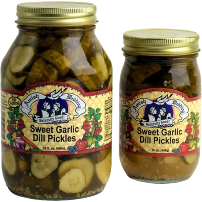 Download Amish Wedding Sweet Garlic Dill Pickles - Troyer Cheese Co ...