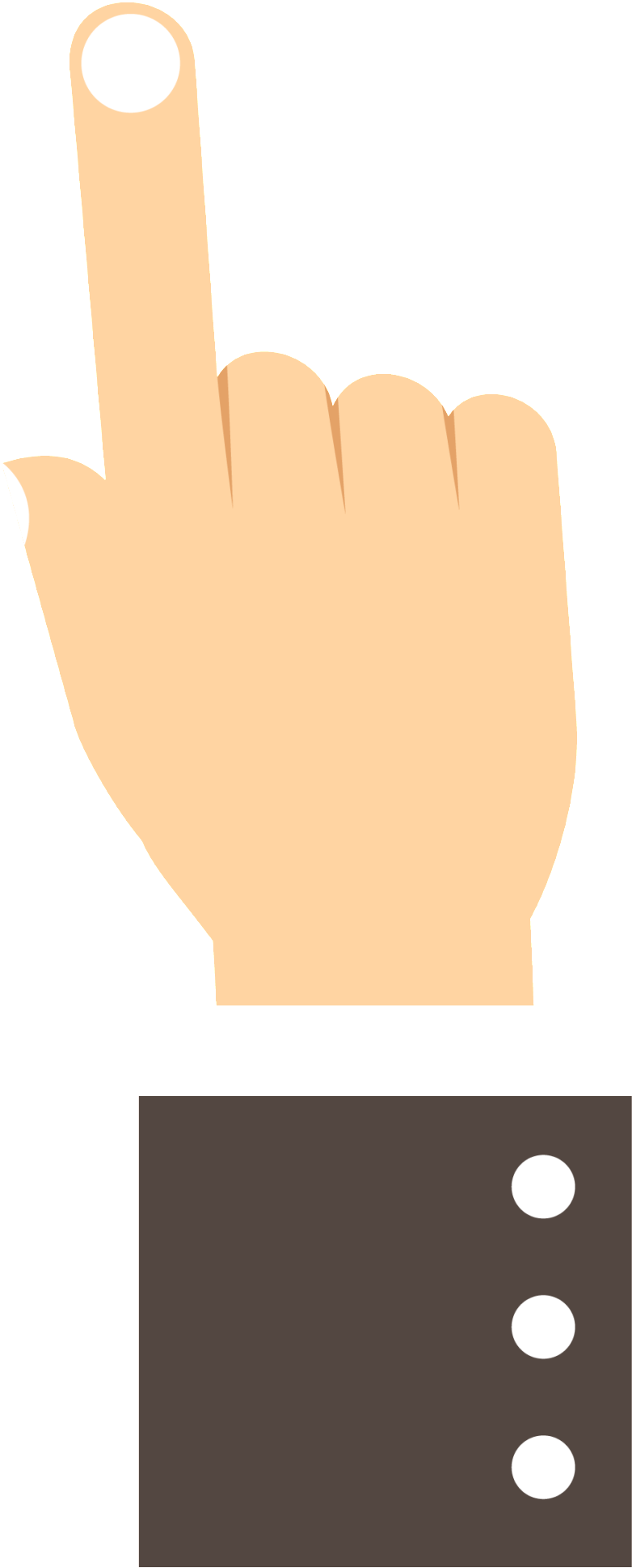 Download Click Hand Effect - Illustration - Full Size PNG Image - PNGkit