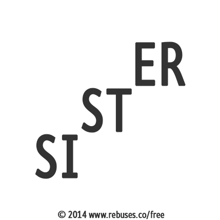 Download Sister Rebus - Hard Rebuses - Full Size PNG Image - PNGkit