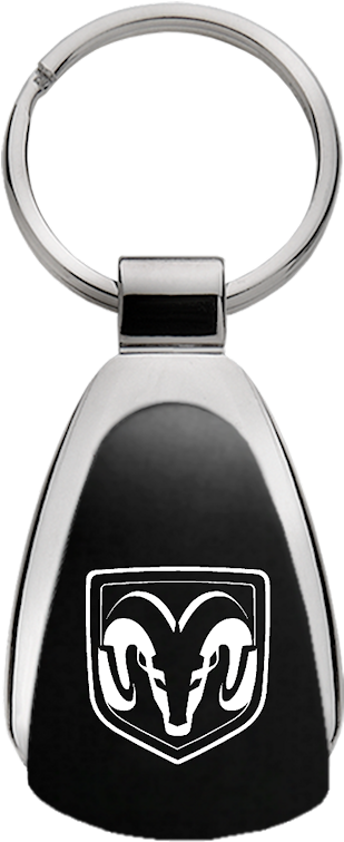 Download Au-tomotive Gold Ram Head Logo Black Teardrop Key Fob - Dodge ...
